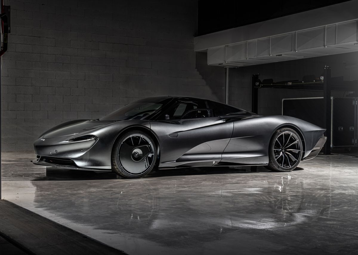 'McLaren Speedtail Supercar' Poster, picture, metal print, paint by ...