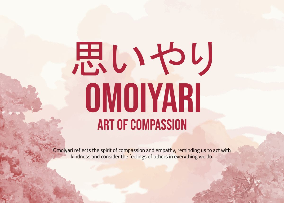 'Omoiyari Art of Compassion' Poster, picture, metal print, paint by ...