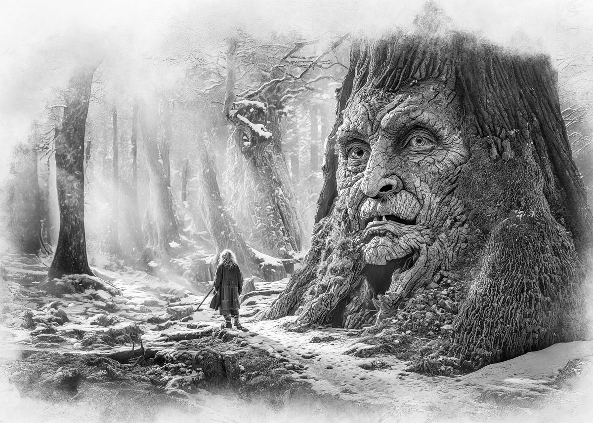 'Ancient Tree Spirit' Poster, picture, metal print, paint by Alain ...