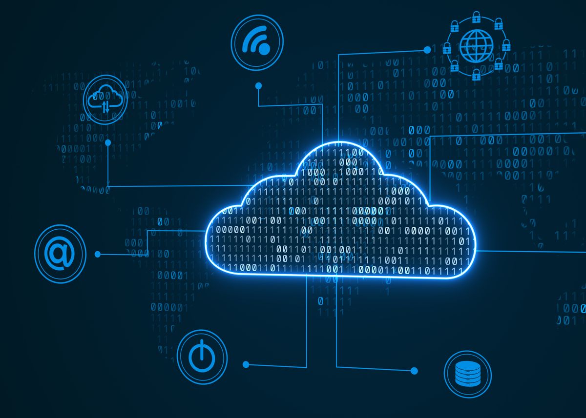 'Cloud Computing Network' Poster, picture, metal print, paint by Vs 1489 | Displate