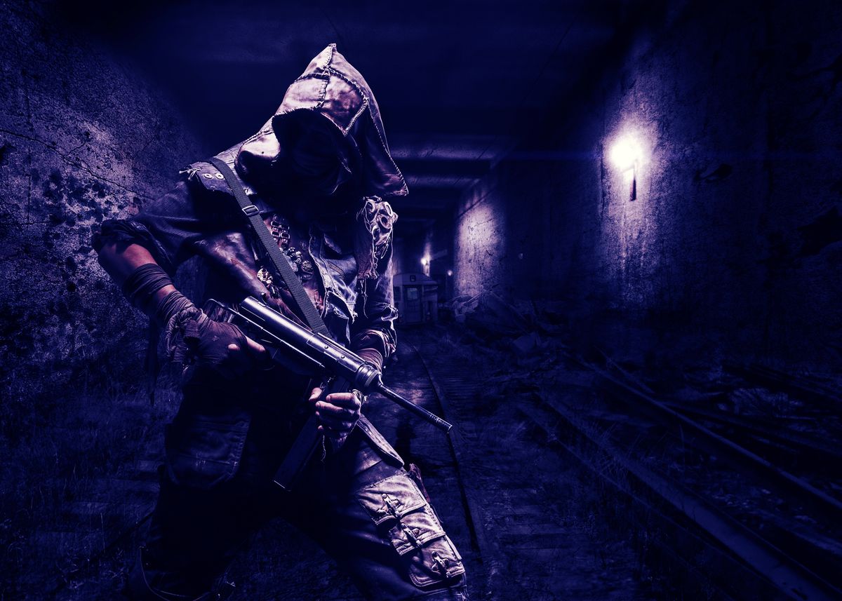 'Post-Apocalyptic Soldier' Poster, picture, metal print, paint by ...