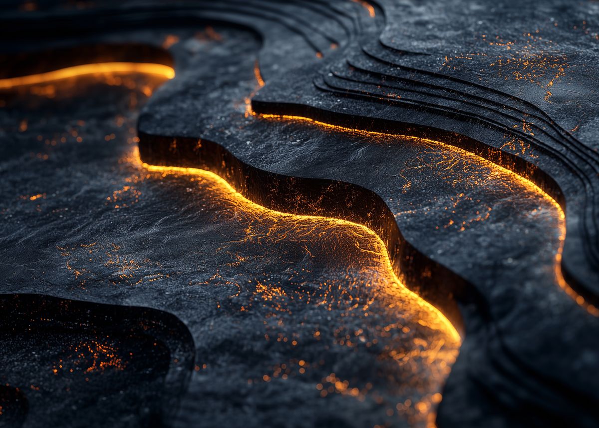 'Burning Steps' Poster, picture, metal print, paint by Brian Midnite ...