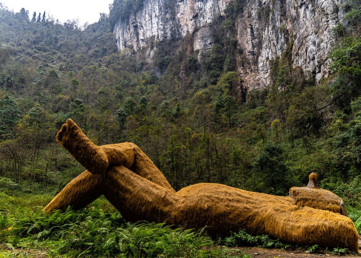 'Relaxing in Wulong Karst' Poster, picture, metal print, paint by Pynot | Displate
