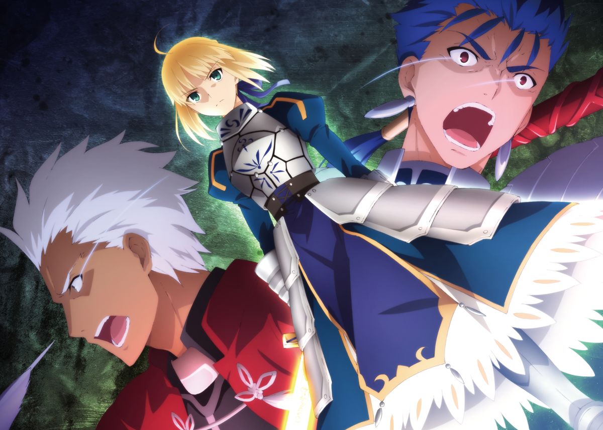 'Archer, Lancer and Saber' Poster, picture, metal print, paint by Fate ...