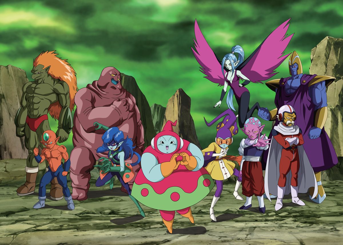 'Universe 2 Team' Poster, picture, metal print, paint by Dragon Ball ...