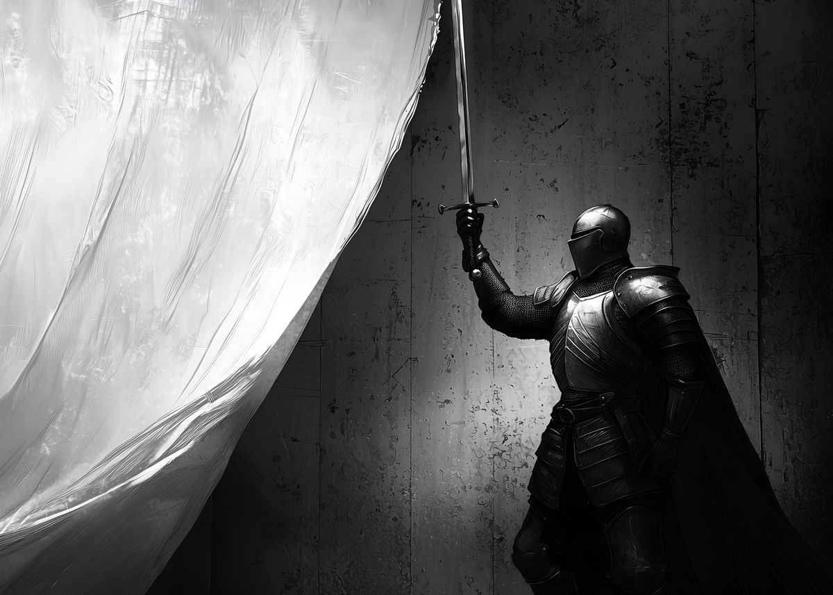 'Knight Unveiling' Poster, picture, metal print, paint by Quasarai ...