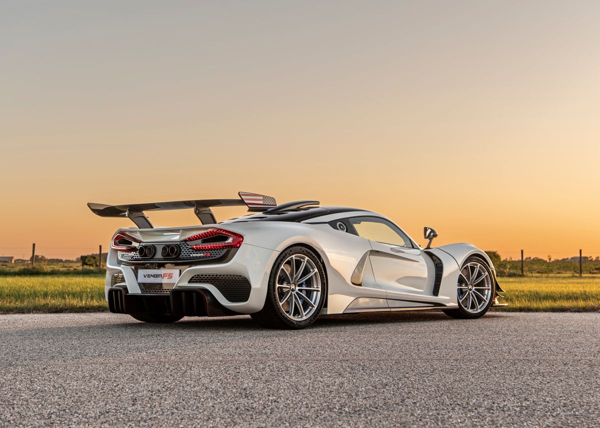 'Hennessey Venom F5 Supercar' Poster, picture, metal print, paint by ...