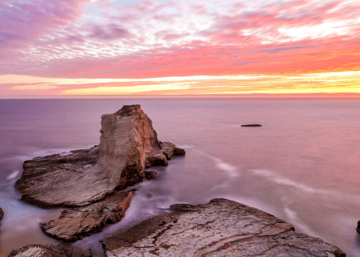 'Sunset Coastline' Poster, picture, metal print, paint by Jonathan ...