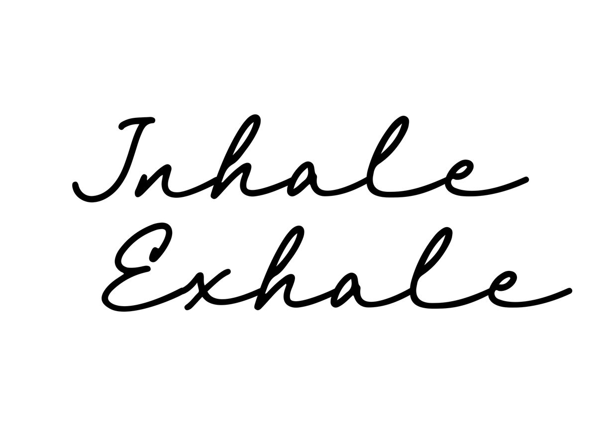 'Inhale Exhale Breathing' Poster, picture, metal print, paint by Jovana ...