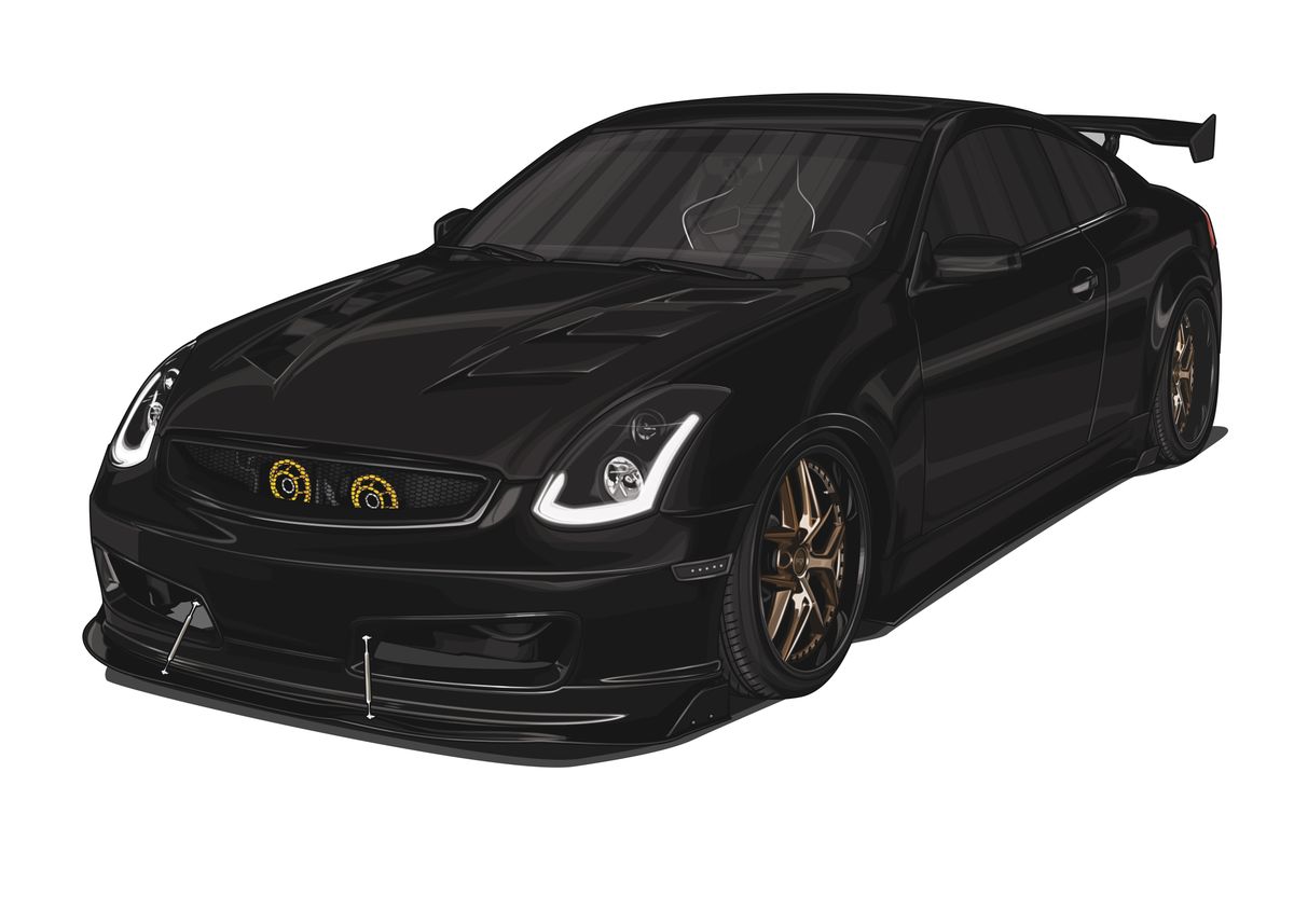 'Infiniti G35 Coupé VQ35HR' Poster, picture, metal print, paint by ...