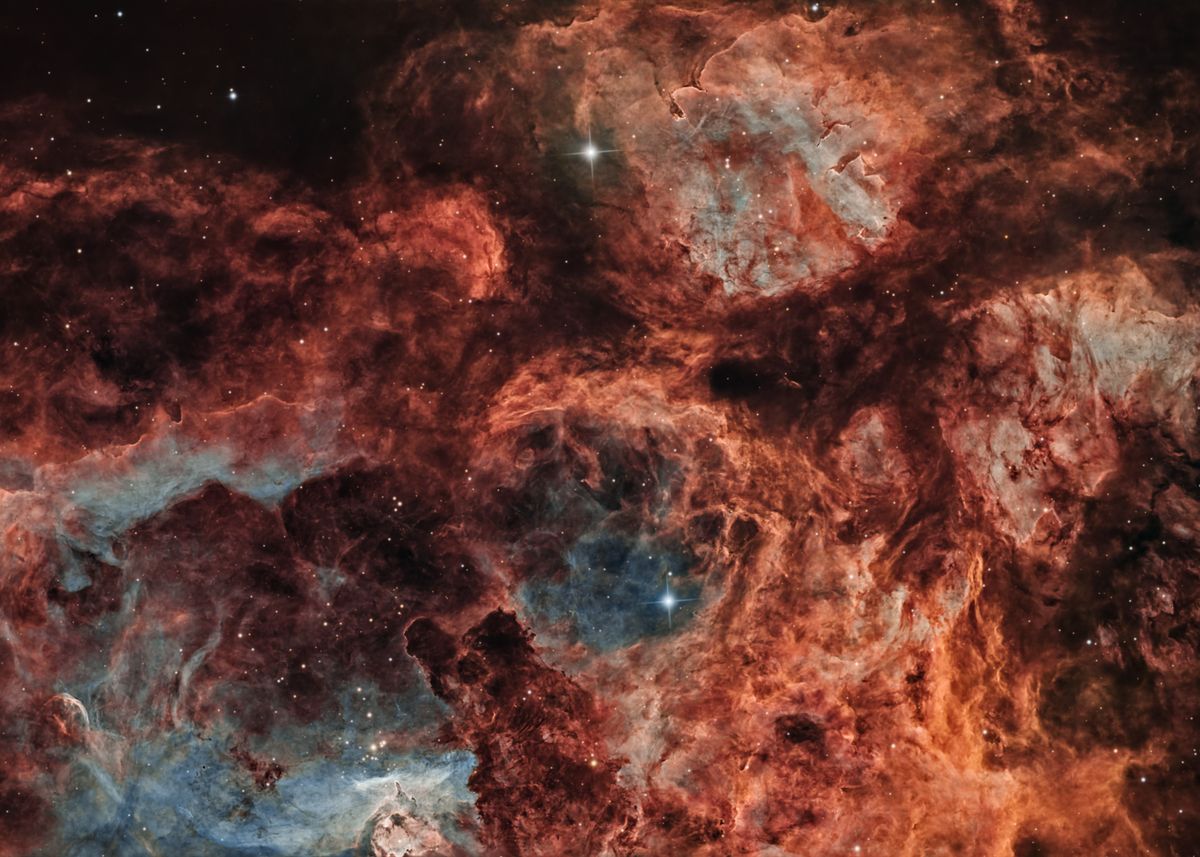 'Cosmic Nebula - RCW 131' Poster, picture, metal print, paint by ...