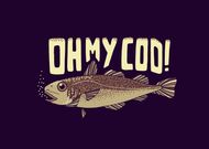 'Oh My Cod!' Poster by Steve Wilson | Displate