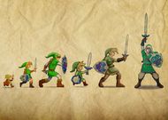 'The Evolution of Link' Poster, picture, metal print, paint by Patrick ...