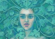 'Green lady ' Poster by Julia Khoroshikh | Displate