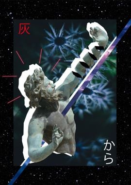 '3' Poster, picture, metal print, paint by naz baz | Displate