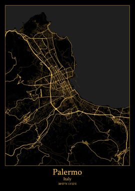 'Palermo Italy' Poster, picture, metal print, paint by Iwoko | Displate