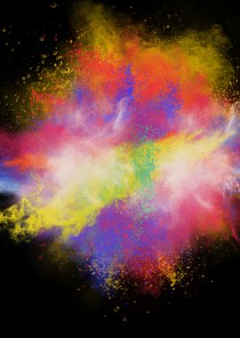'Color Splash abstract' Poster, picture, metal print, paint by Max Ronn ...