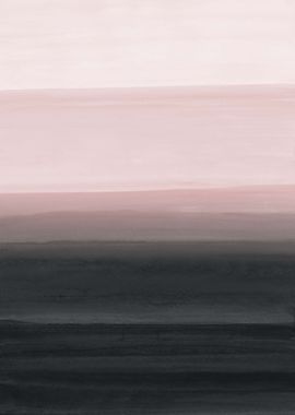 'Blush Black Watercolor 1' Poster, picture, metal print, paint by Anita ...