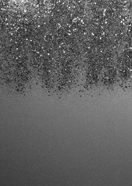 'Silver Gray Lady Glitter 2' Poster, picture, metal print, paint by ...
