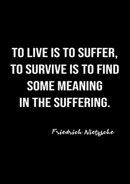 'Nietzsche On Suffering' Poster, picture, metal print, paint by Art ...
