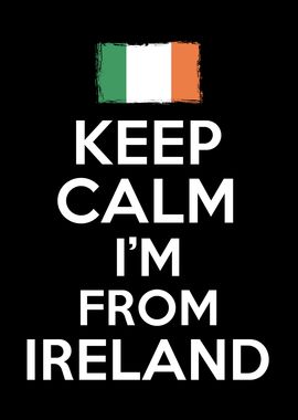 'Keep Calm Irish' Poster, picture, metal print, paint by schmugo | Displate