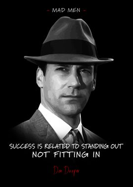 'Don Draper' Poster, picture, metal print, paint by DesignerMind | Displate