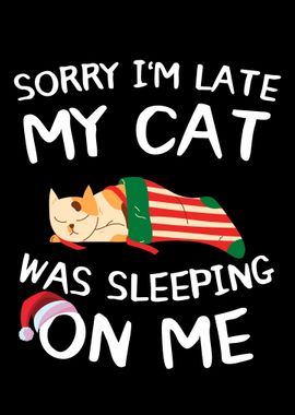 'Quote About Sleeping Cat ' Poster, picture, metal print, paint by ...