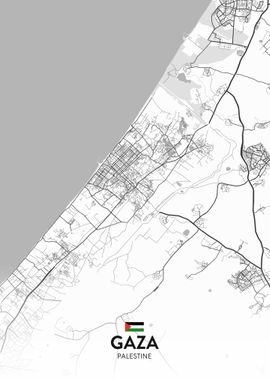 'Gaza PS' Poster, picture, metal print, paint by IMR Designs | Displate