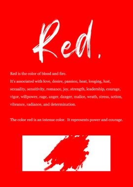 'RED COLOR WHEEL' Poster, picture, metal print, paint by Atomic Chinook ...