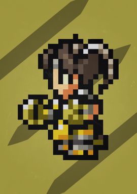 'FF XIV Monk MNK Pixel' Poster, picture, metal print, paint by Ze Wiss ...