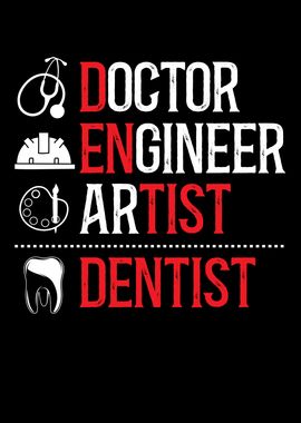 'Doctor Engineer Artist' Poster, picture, metal print, paint by NAO ...