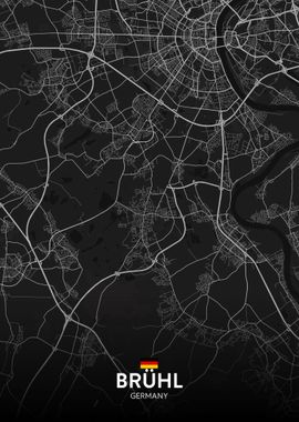 'Bruhl DE' Poster, picture, metal print, paint by IMR Designs | Displate