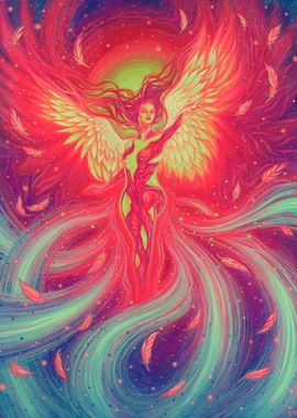 'Angel Rising' Poster, picture, metal print, paint by Kelly McKernan ...