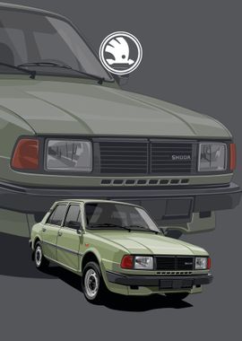 '1988 Skoda 120L ' Poster, picture, metal print, paint by capture art ...