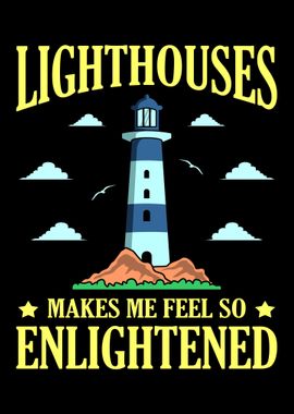 'Funny Lighthouse Gift' Poster, picture, metal print, paint by Hexor ...