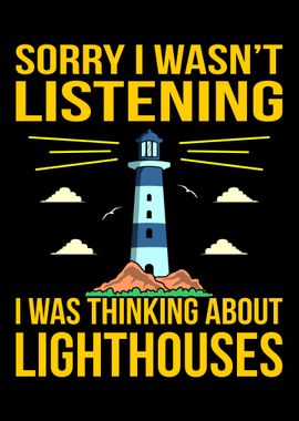 'Funny Lighthouse Gift' Poster, picture, metal print, paint by Hexor ...