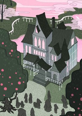 'The Museum' Poster, picture, metal print, paint by Helen Jee | Displate