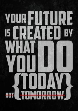 'Create Your Future' Poster, picture, metal print, paint by paijo ambon ...