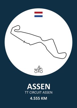 'TT Circuit Assen' Poster, picture, metal print, paint by Leon Elsman ...