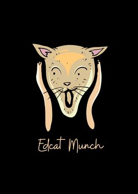 'Edvard Munch Cat Artist' Poster, picture, metal print, paint by ...