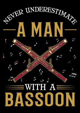 'Bassoon Man Bassoonist Pla' Poster, picture, metal print, paint by ...
