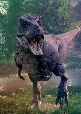 'Trex Tyrannosaurus Rex' Poster, picture, metal print, paint by Gigi ...