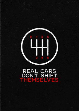 'Real Cars Dont shift JDM' Poster, picture, metal print, paint by Uber ...