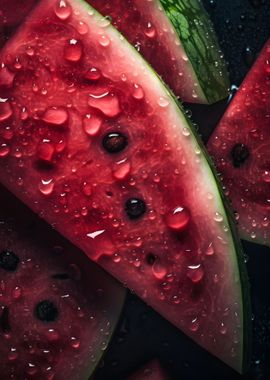 'Watermelon' Poster, picture, metal print, paint by GoodLifeImages ...