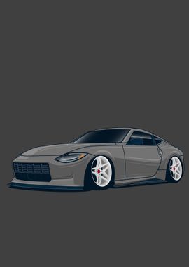 'Nissan 400Z Gray' Poster, picture, metal print, paint by Vero ...