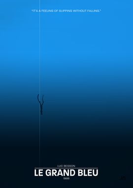 'Le grand bleu' Poster, picture, metal print, paint by MyDigitalMind ...