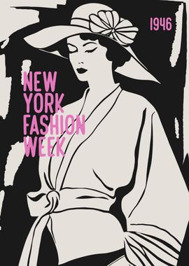 'New York Fashion Week' Poster, picture, metal print, paint by ...