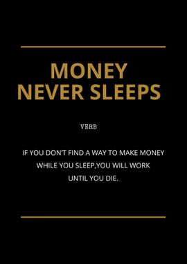 'Money never sleep' Poster, picture, metal print, paint by EDSON RAMOS ...