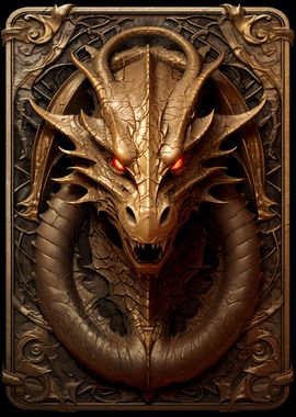 'Devil Dragon Lord Art Deco' Poster, picture, metal print, paint by ...