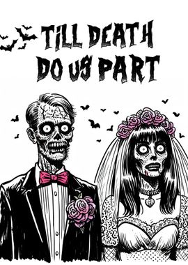'Till Death Do Us Part' Poster, picture, metal print, paint by EDSON RAMOS | Displate